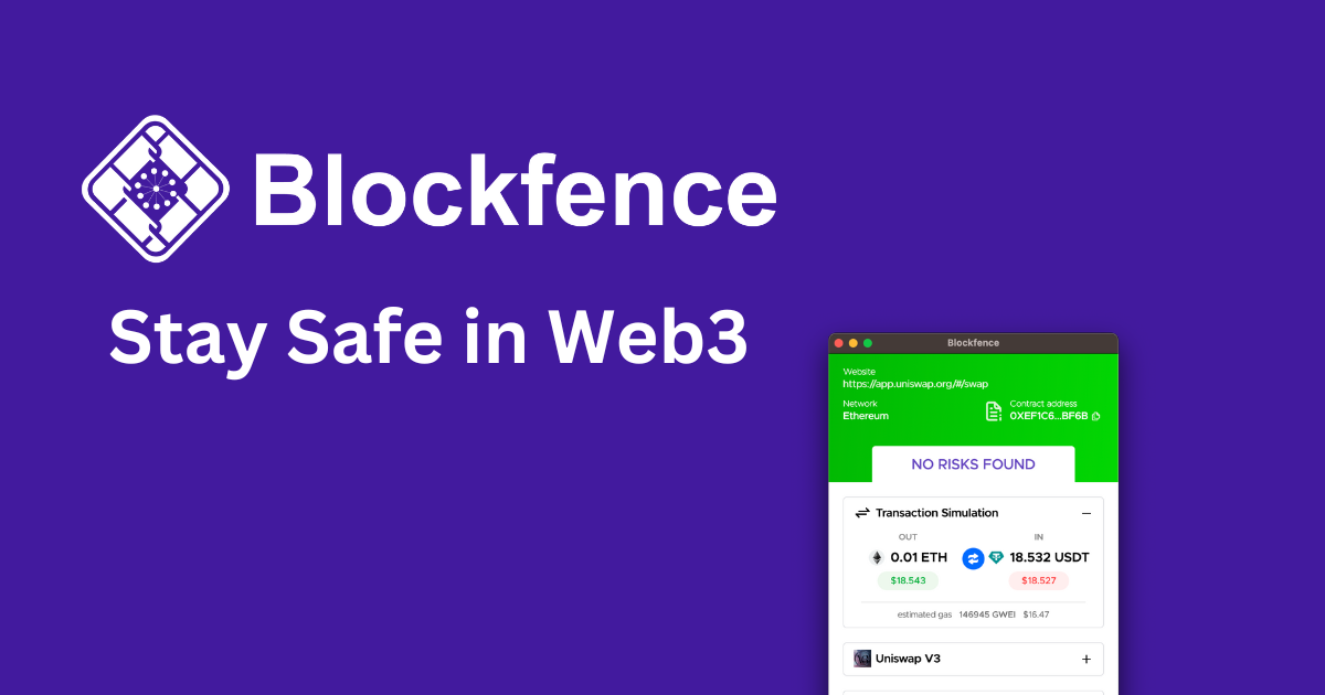 Blockfence - Get Protected in Web3 | DappRadar